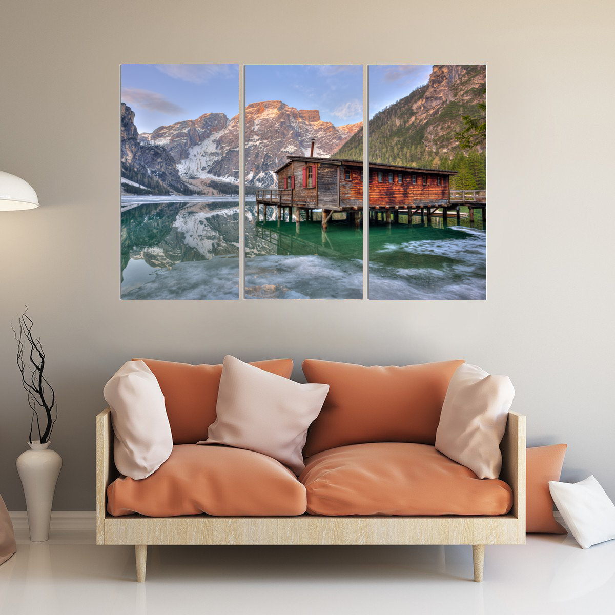 Rustic Log Cabin Print Wall Art Mural – Cool Tees & Things