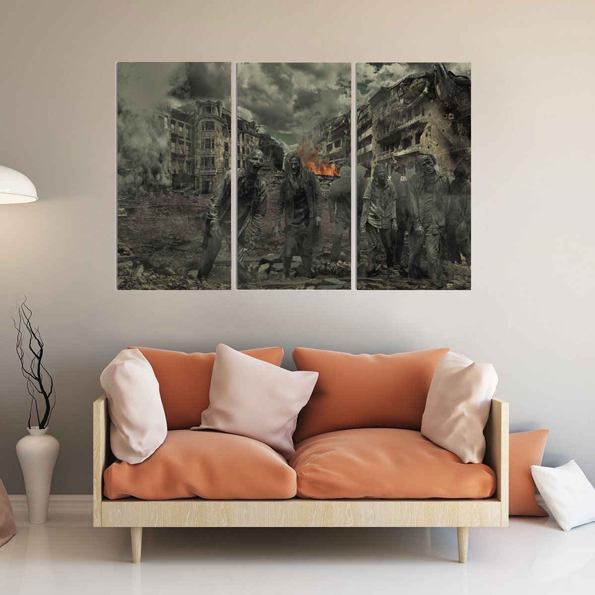 Zombie Apocalypse Canvas Print – Cool Tees & Things